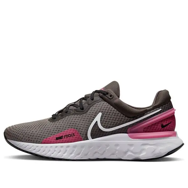 Nike React Miler 3 Road Running Shoes - Medium Ash/white-hyper Pink-black