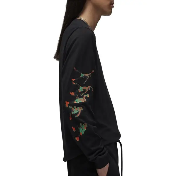 JORDAN Long-sleeve T-shirt 'black