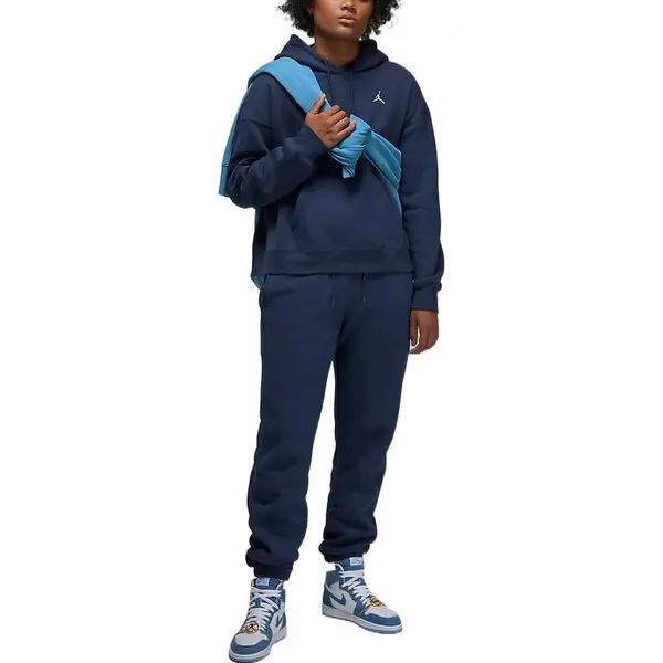 JORDAN Air Logo Fleece Hoodie - Navy