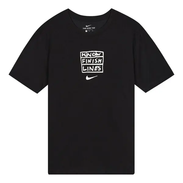 Nike Dry Tee Dfc Finish Lin Tee - Black