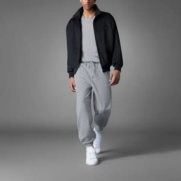 Adidas Originals Blue Version Essential French Terry Sweatpants 'grey - Dark Grey