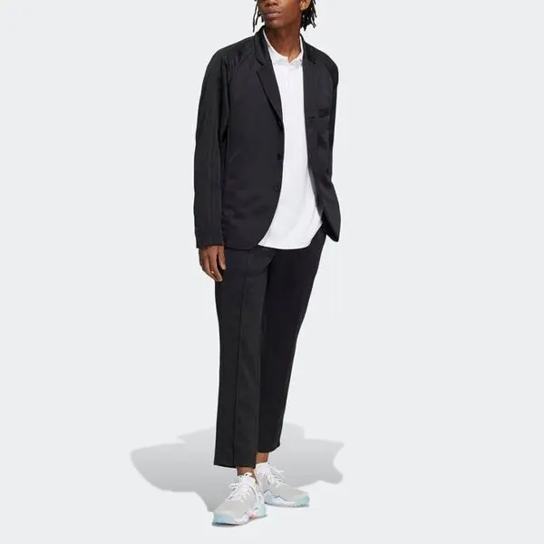 Adidas Solid Color Long Sleeves Jacket Black