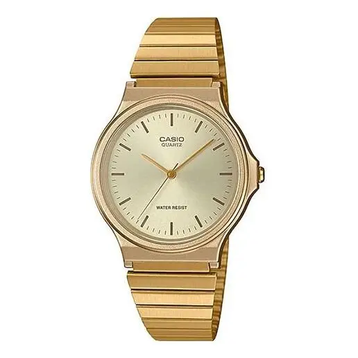 Casio Quartz Analog Watch With -tone Metal Band - Gold