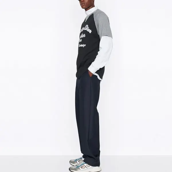 Dior Ss22 Alphabet Pattern Loose Short Sleeve T-shirt