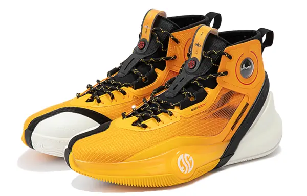 361 DEGREES Ag3 Pro "be Water" High Top Sneakers - White/yellow