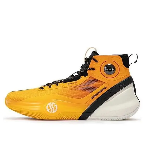 361 DEGREES Ag3 Pro "be Water" High Top Sneakers - White/yellow