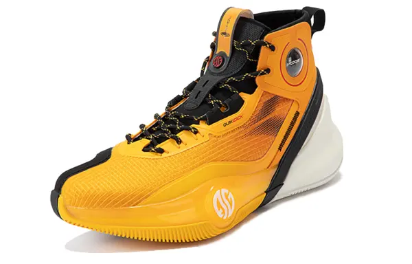 361 DEGREES Ag3 Pro "be Water" High Top Sneakers - White/yellow