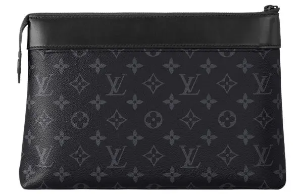 LOUIS VUITTON Pochette Voyage Souple Monogram Eclipse - Black