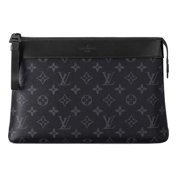 LOUIS VUITTON Pochette Voyage Souple Monogram Eclipse - Black