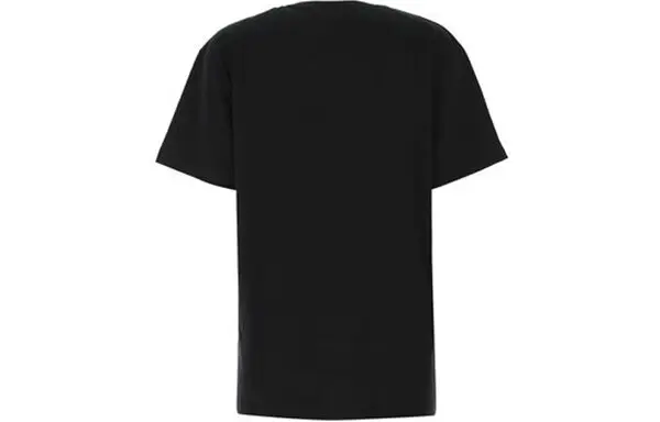 Gucci Gold And Silver Striped Letter Logo Short Sleeve Top