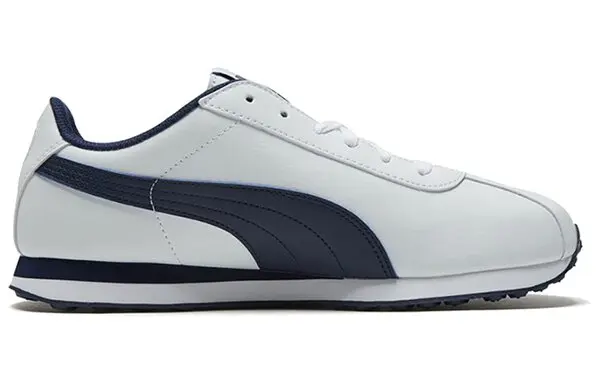 PUMA Turin Low Top Casual Sneakers - White/dark Blue