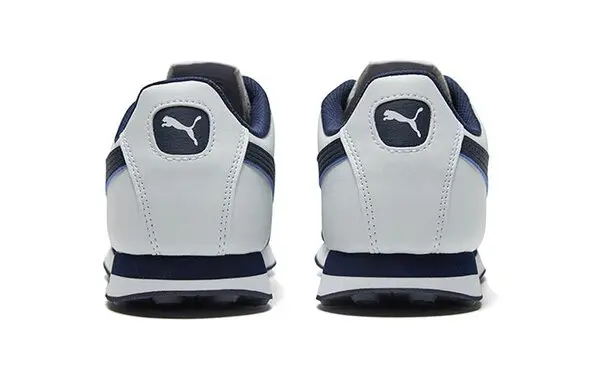 PUMA Turin Low Top Casual Sneakers - White/dark Blue