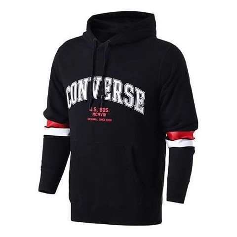 CONVERSE Collegiate Text Pullover Hoodie - Black