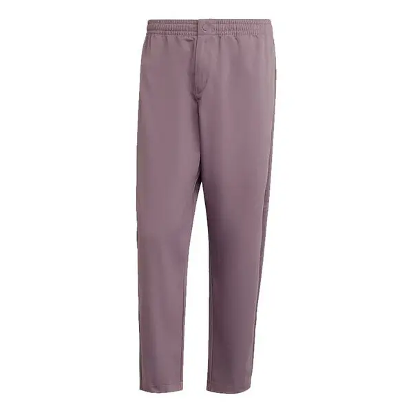 Adidas Originals C Twill Pant Side Stripe Loose Sports Pants/trousers/joggers Light Purple - Multi-color