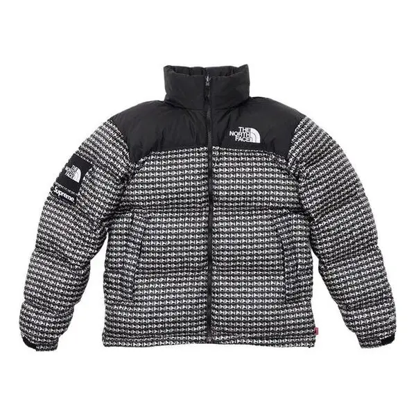 Supreme X The North Face Studded Nuptse Jacket - Black/white