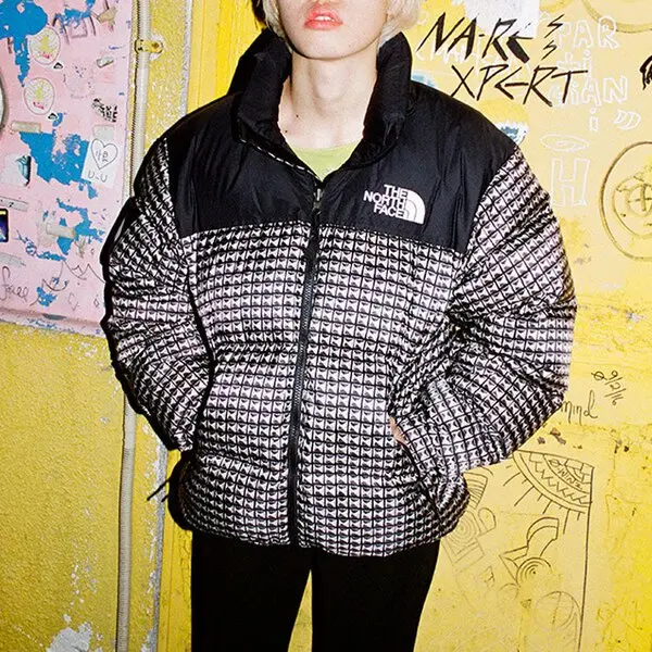 Supreme X The North Face Studded Nuptse Jacket - Black/white