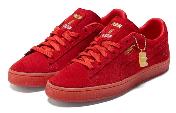 PUMA Haribo X Suede "poppy" Sneakers