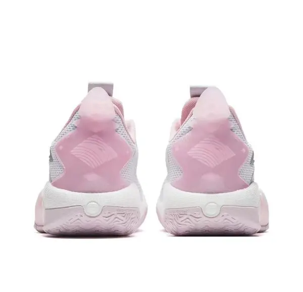 ANTA Shock Wave 5 Team V2 Athletic Sneakers - White/pink