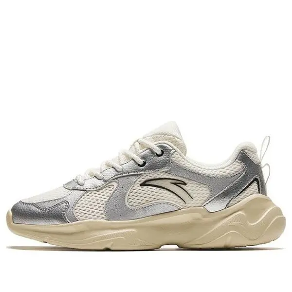 ANTA Casual Athletic Sneakers - Silver/white/black