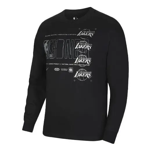 Nike Los Angeles Lakers Long Sleeve Pullover - Black