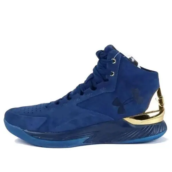 Under Armour Curry 1 Lux Mid Basketball Sneakers - Blue
