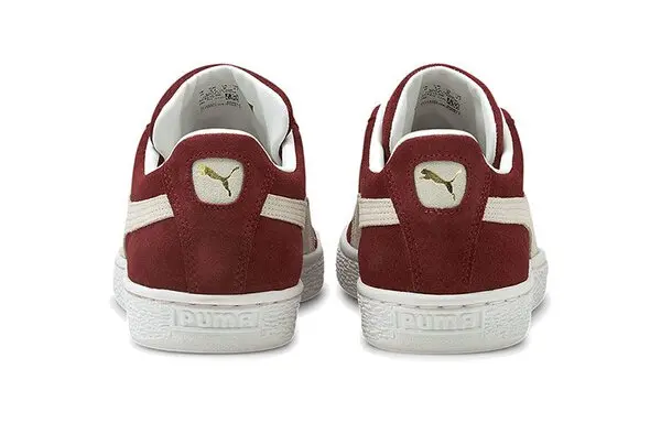 PUMA Suede Classic 21 Low Top Sneakers - Cabernet/white