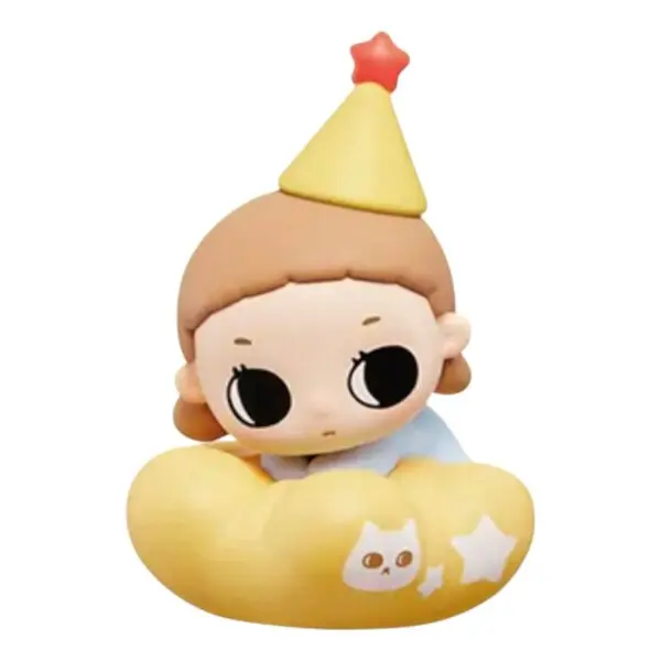 POP MART Pop Bean Goodnight, Night Sky Series Figure 'nyota Lie On Star Cluster - Multi-color