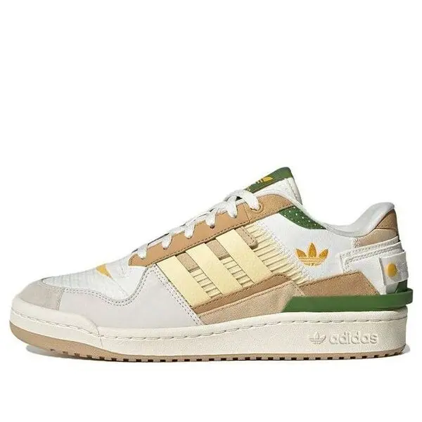 Adidas Originals Forum Exhibit Low Sneakers - Beige/green