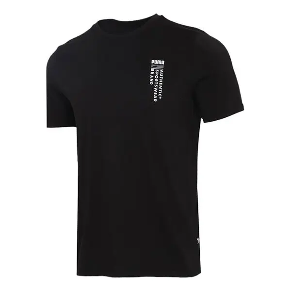 PUMA Casual Graphic T-shirts - Black