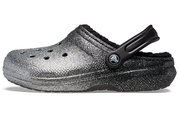 CROCS Classic Glitter Lined Clogs