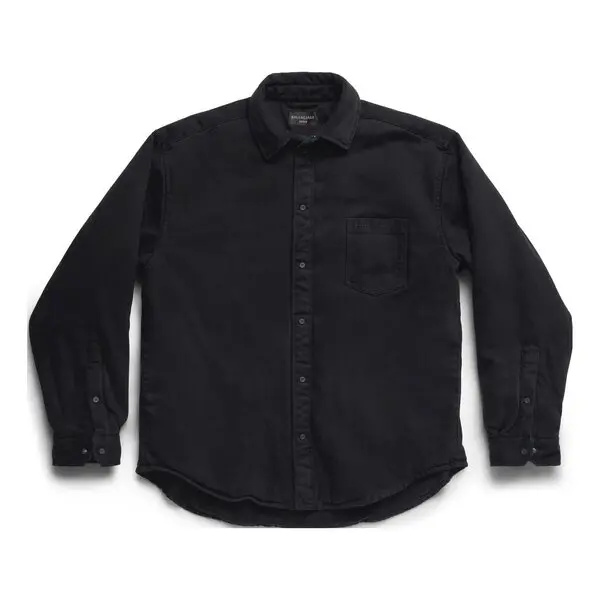 Balenciaga Padded Shirt Large Fit - Black