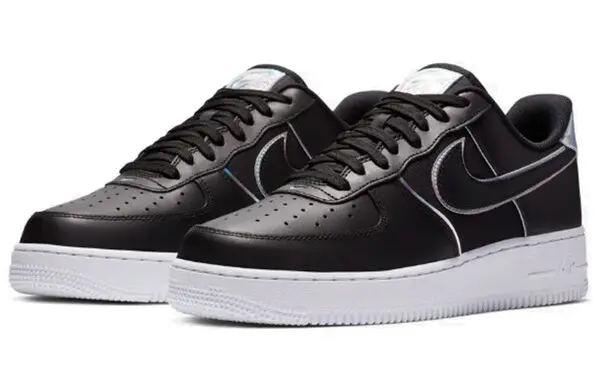 Nike Force 1 Low '07 Lv8 Iridescent Outline Sneakers - Black