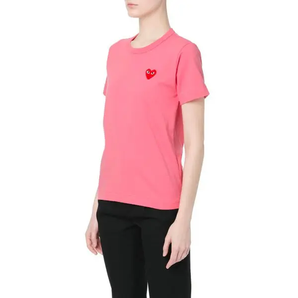 Play Comme Des Garcon Logo T-shirt - Pink