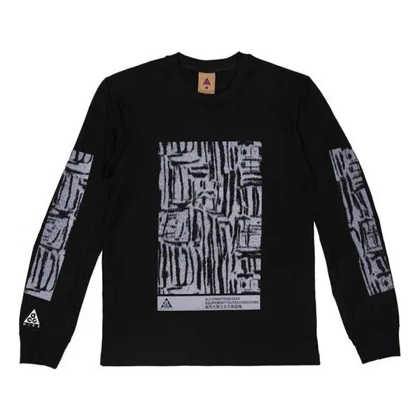 Nike Waffle Pullover Long Sleeve - Black