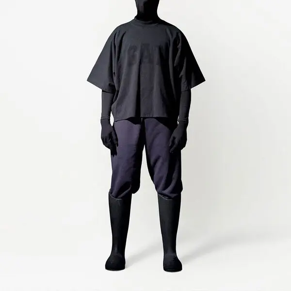 Yeezy X Balenciaga Dove 3/4 Sleeve Tee 'washed - Black