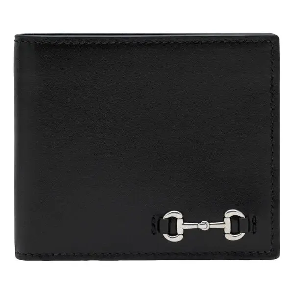 Gucci 25 Bi-fold Wallet With Horsebit - Black