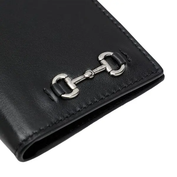 Gucci 25 Horsebit Card Holder - Black