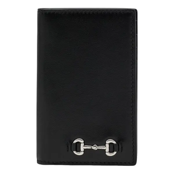 Gucci 25 Horsebit Card Holder - Black