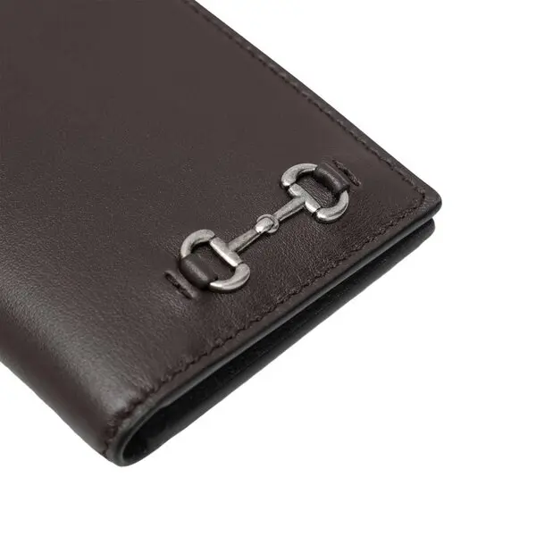 Gucci 25 Horsebit Card Holder - Brown