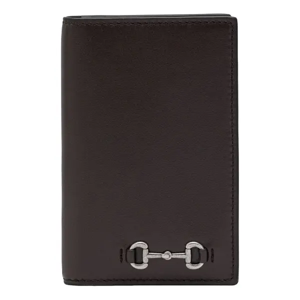 Gucci 25 Horsebit Card Holder - Brown