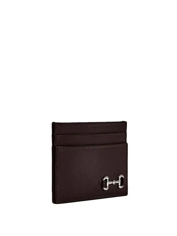 Gucci 25 Horsebit Card Holder - Brown