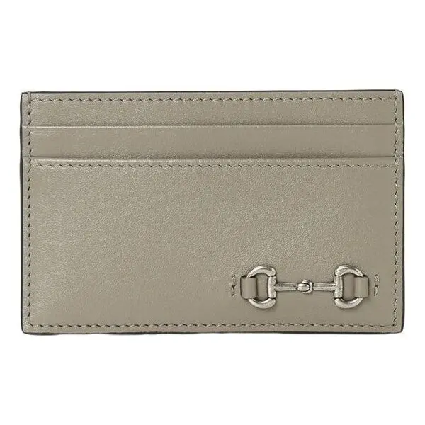 Gucci 25 Horsebit Card Holder - Beige
