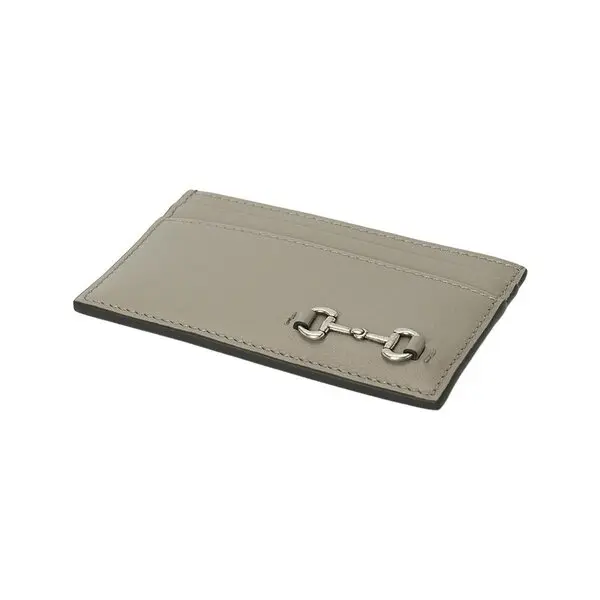 Gucci 25 Horsebit Card Holder - Beige