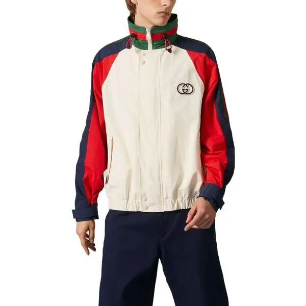 Gucci Cotton Nylon Jacket With Patch