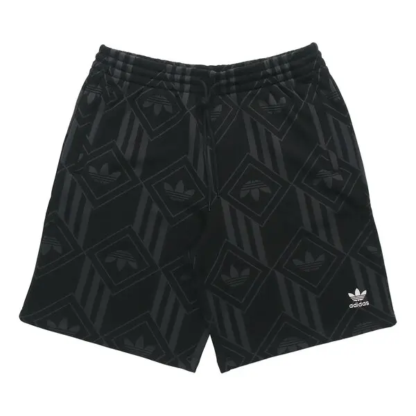Adidas Originals Mono Short Tnl Printing Sports Shorts - Black