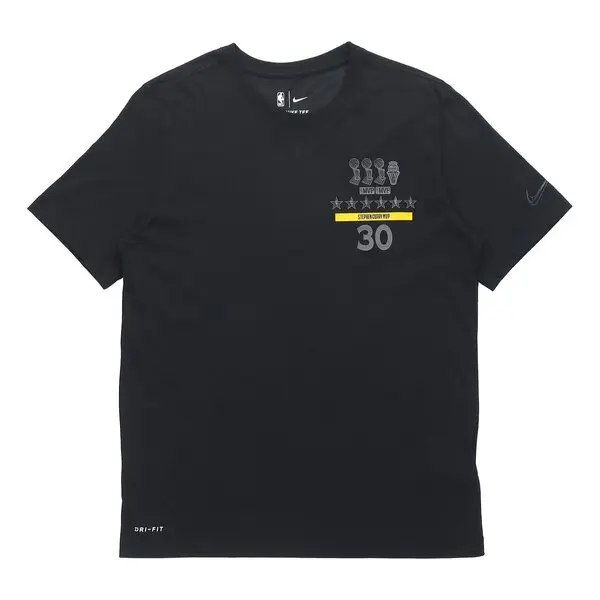 Nike Dri-fit Mvp Stephen Curry Short Sleeve Tee - Black