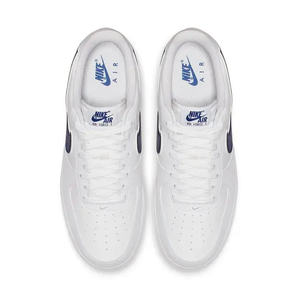 Nike Force 1 '07 3 Low Top Sneakers - White/blue