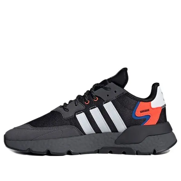Adidas Nite Jogger Sneakers - Gray/white/red