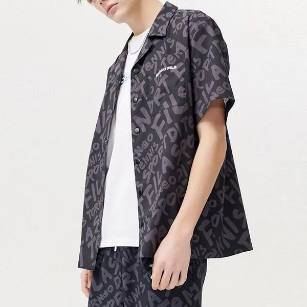 FILA FUSION Logo Print Short Sleeve Shirt