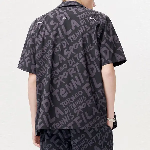 FILA FUSION Logo Print Short Sleeve Shirt